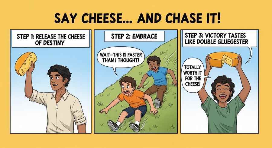 Cheese Rolling in Gloucester: Chasing Dairy Downhill - Weirdopedia